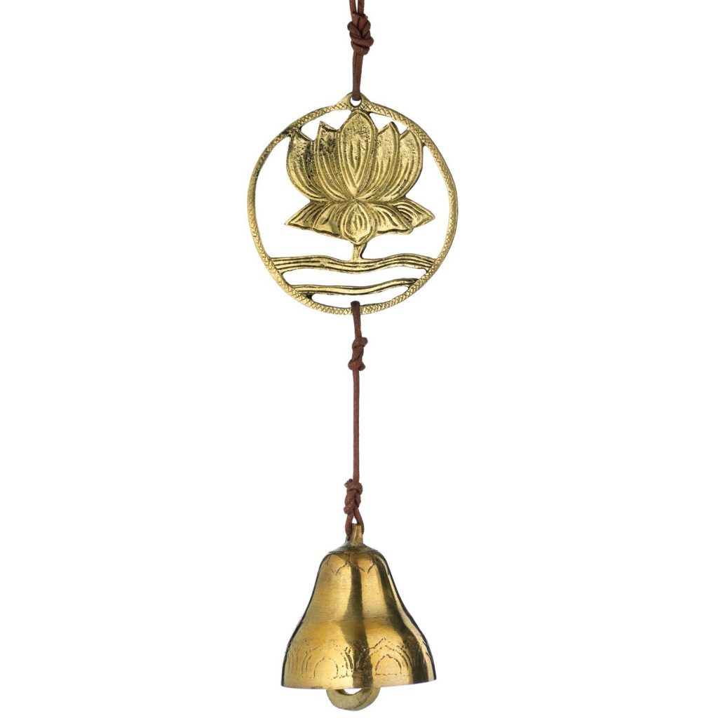 Brass Lotus Door Chime Badawang Art