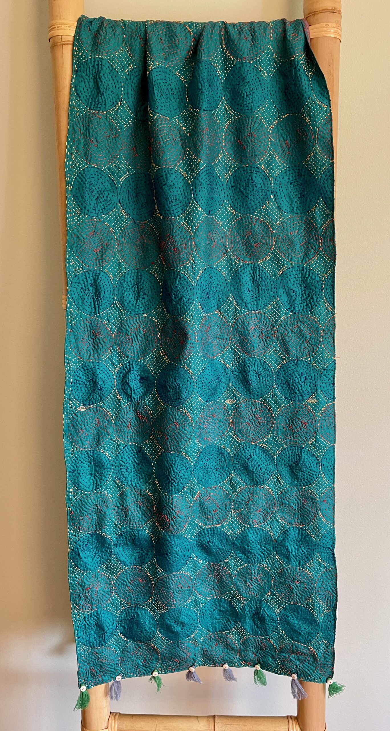 Silk Kantha Stole 3 Badawang Art Silk Kantha Stole 3 Badawang Art